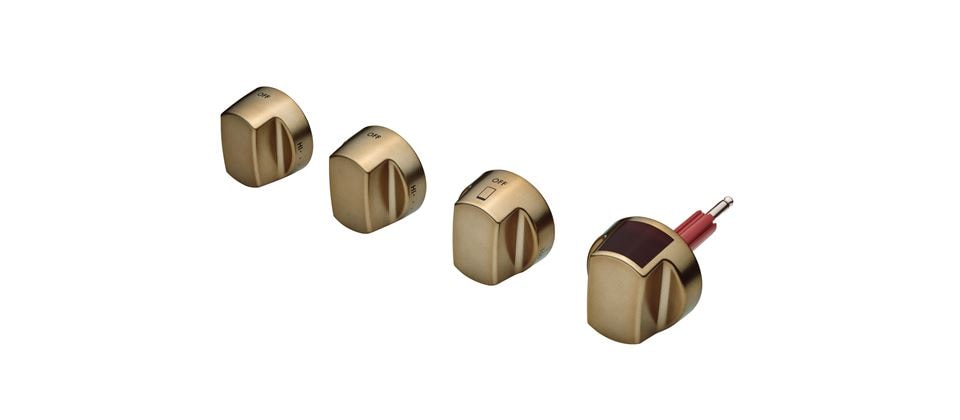 Wolf Accessories | 76 cm Dual Fuel Brushed Brass Knob Kit 9056316