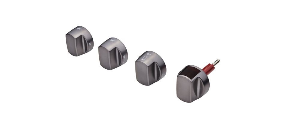 Wolf Accessories | 91 cm Dual Fuel Brushed Gray Knob Kit 9056326