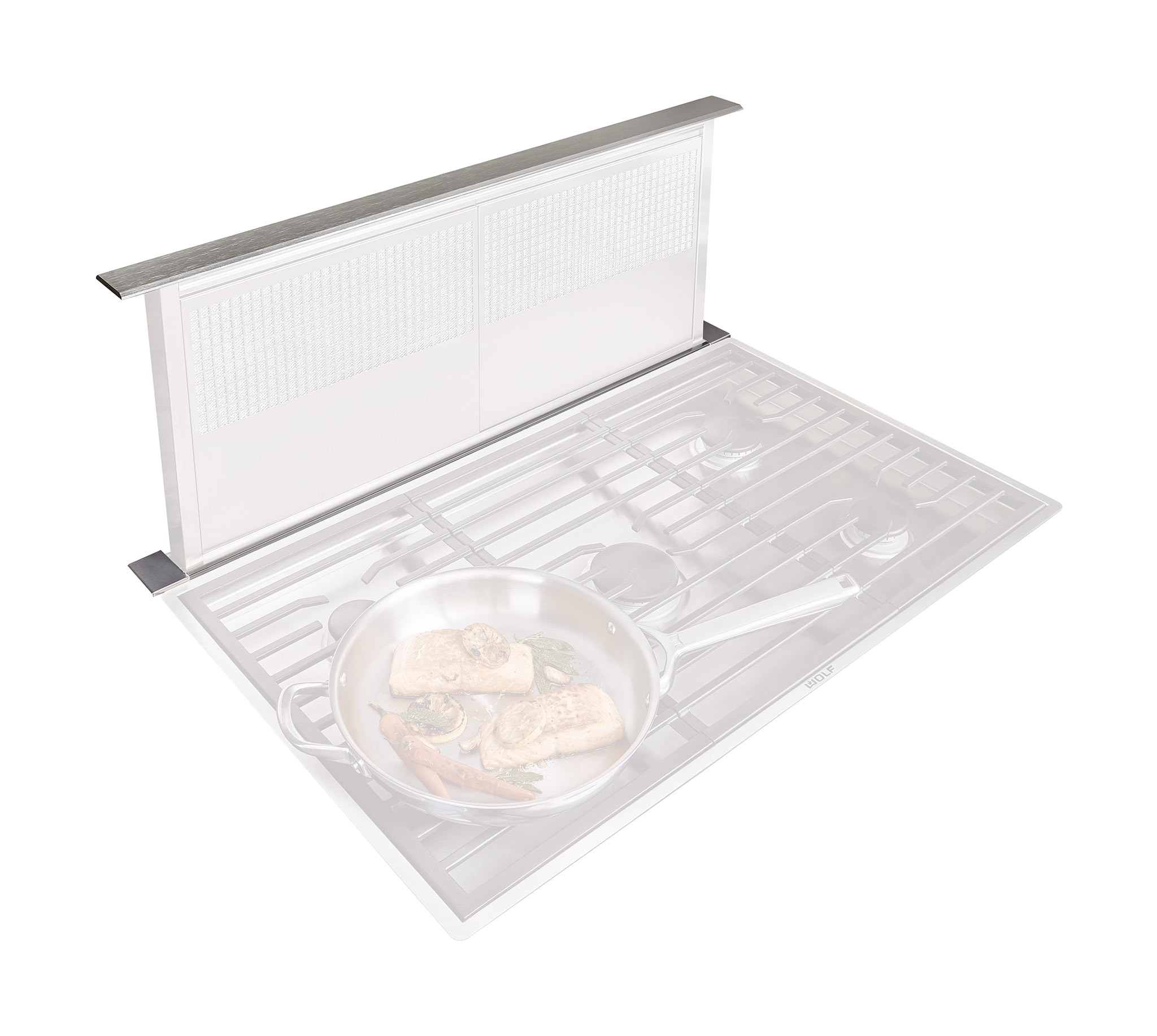 828290-36" Contemporary Cooktop/Downdraft Trim