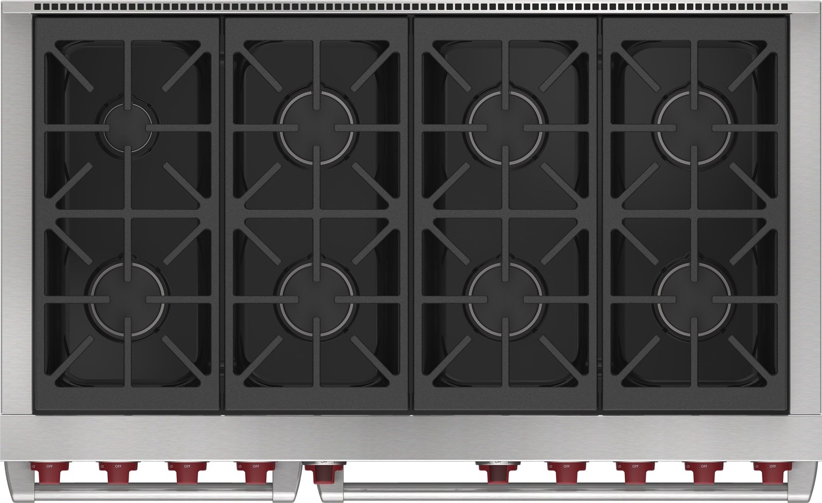 Wolf 122 cm Dual Fuel Range 8 Burners (ICBDF48850/S/P) Cooktop